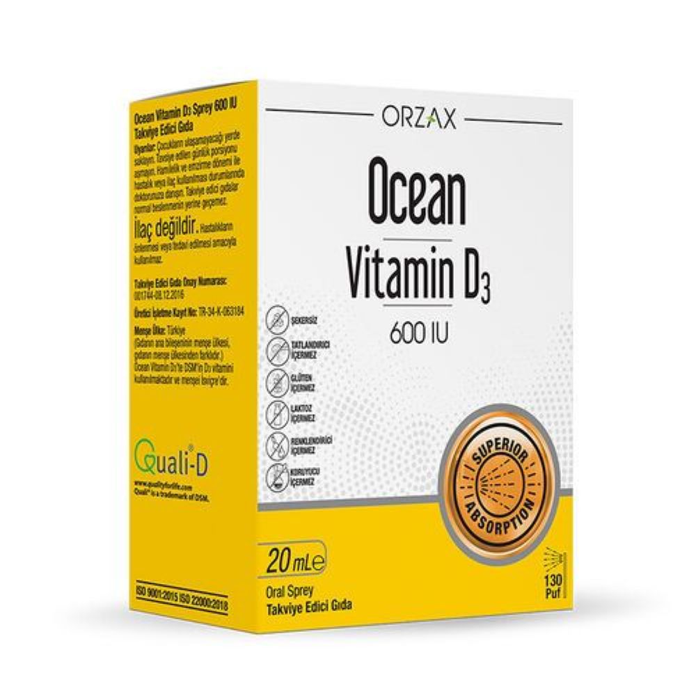 OCEAN VİTAMİN D 600 IU SPREY - bilimmarket.net